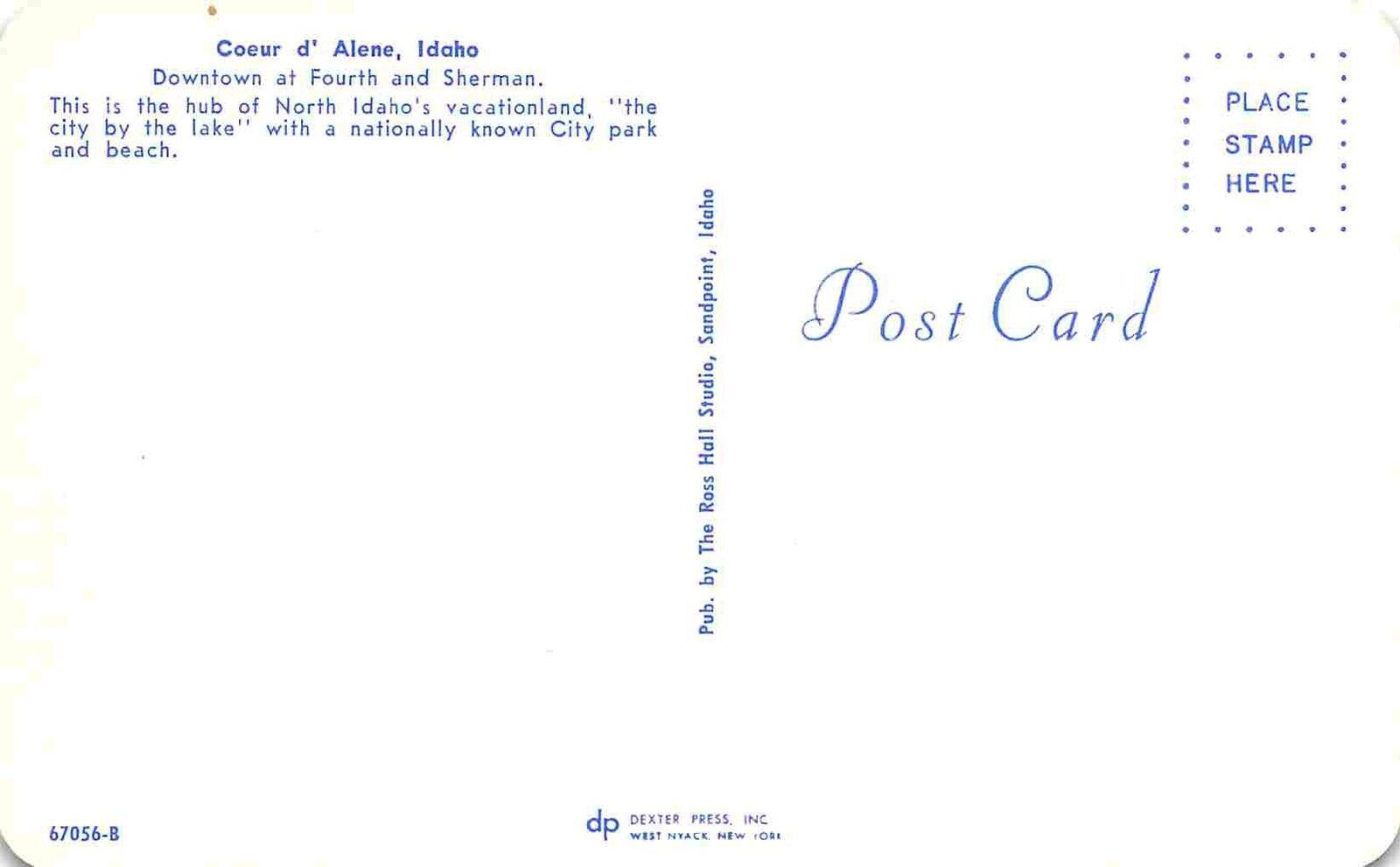 Fourth & Sherman Hart Drug Store Coca Cola Sign Coeur d'Alene Idaho ...