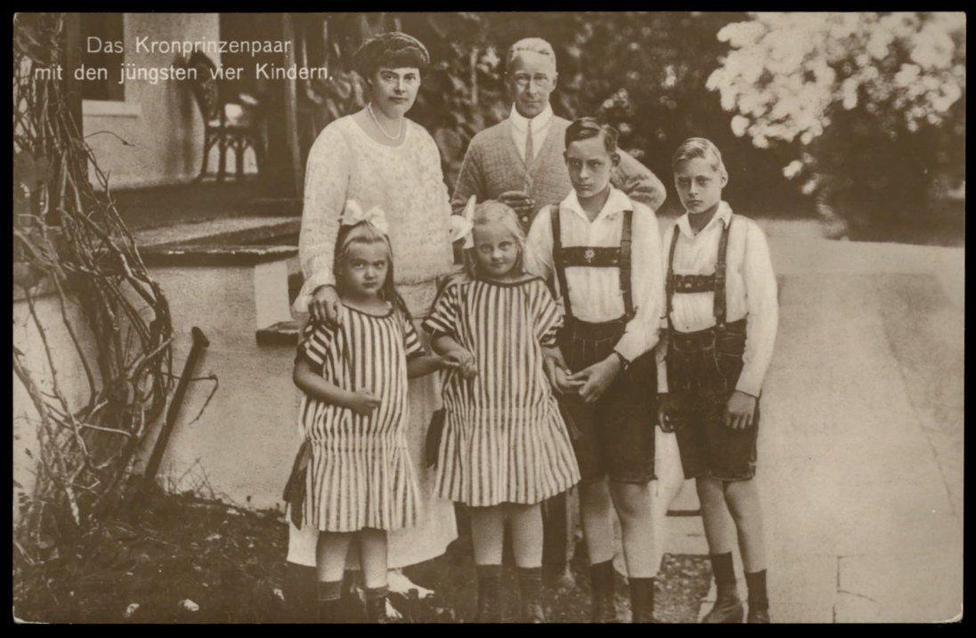 Germany WWI Kaiser Wilhelm II Son Crown Prince Wife Patriotic RPPC ...