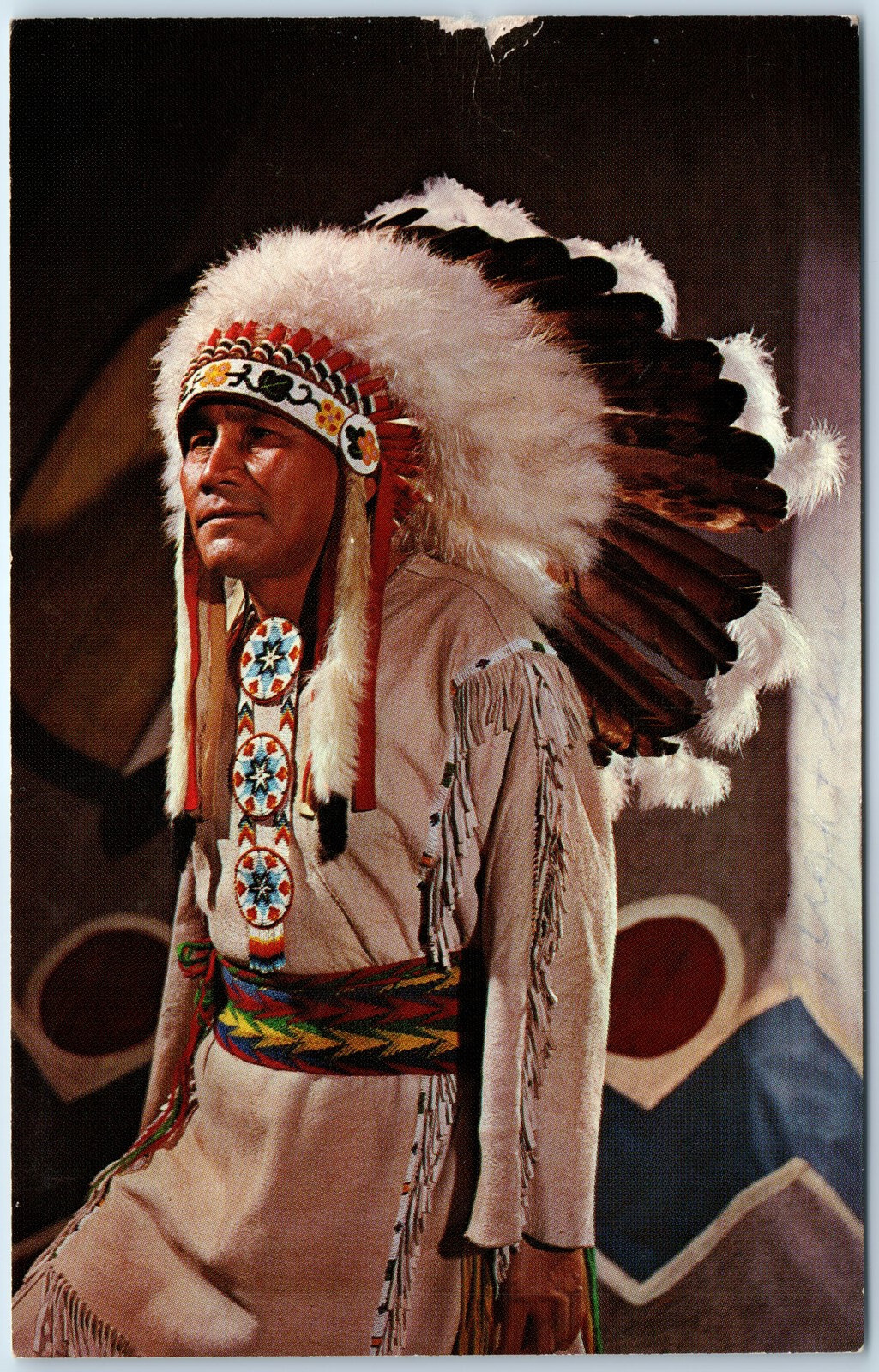 c1970s Wisconsin Dells, WI Night Sun Tsimshian Indian Guide Chrome ...