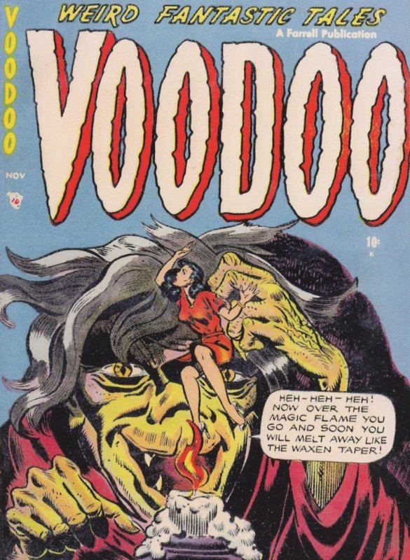 Voodoo Incredible Shrinking Woman 1950s Magic Comic Book Postcard ...