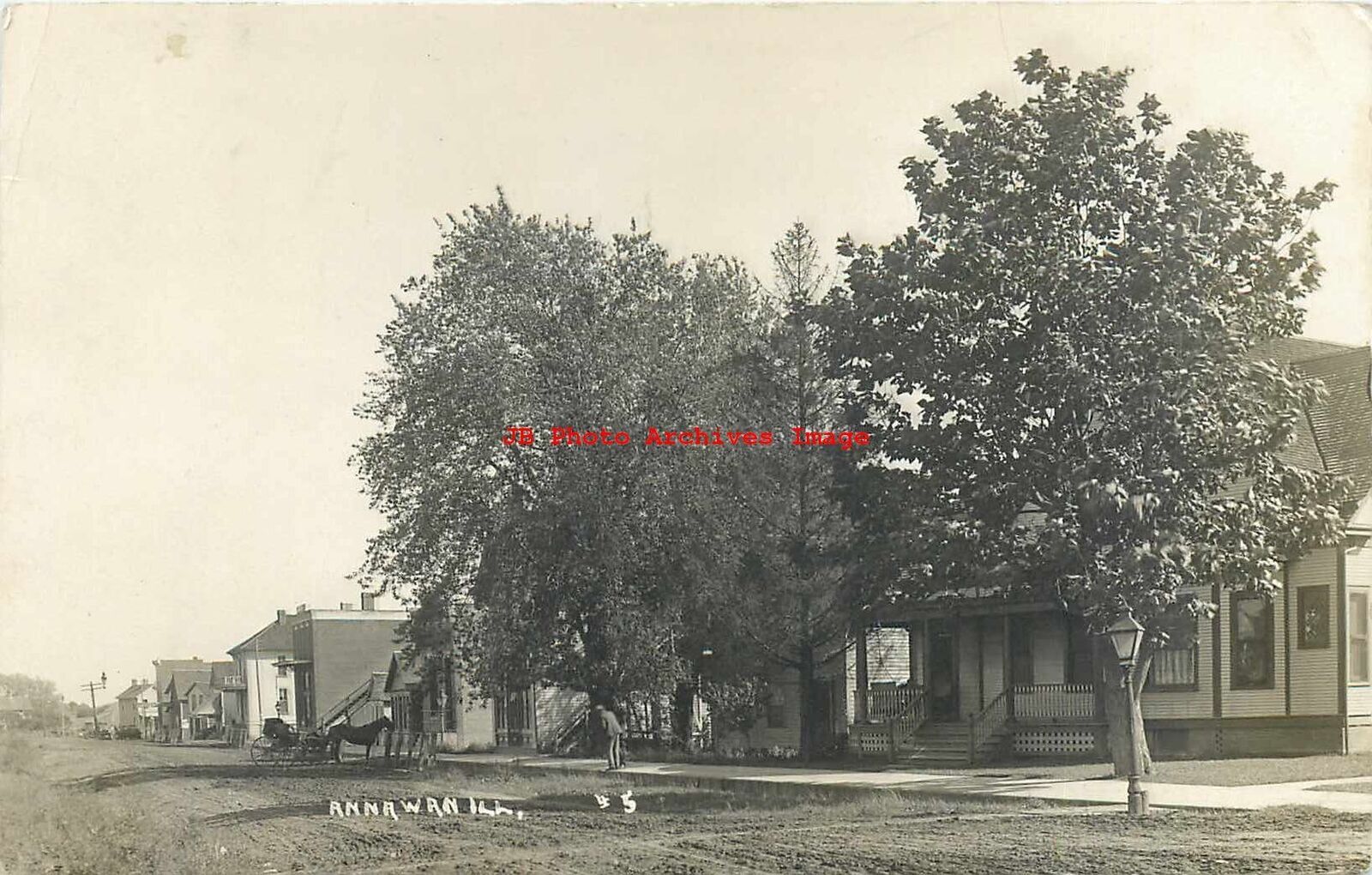 IL, Annawan, Illinois, RPPC, Street Scene, Business Section, Photo No ...
