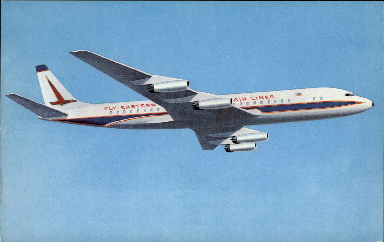 Eastern Airlines DC-8 Jet Airliner Airplane Pioneer Aviation Vintage ...