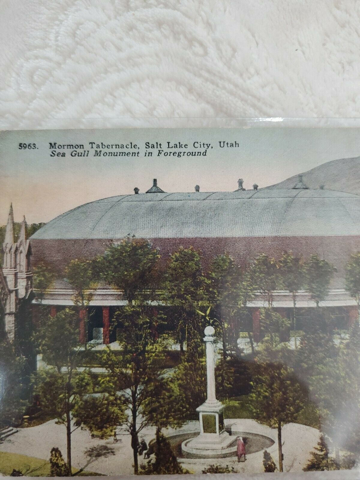 2 Antique Postcards of Great Mormon Tabernacle & Seagull Monument ...