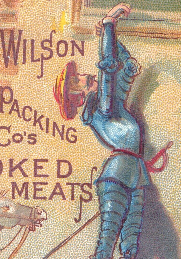 1880s Wilson Packing Co.'s Cooked Meat H.R. Tucker Medieval Lot Of 5 ...