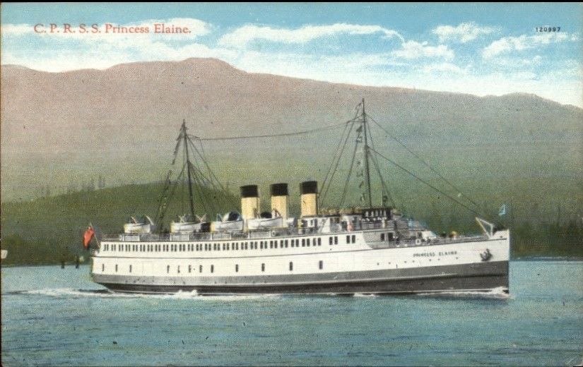 CPR Canadian Steamship SS Princess Elaine c1920 Postcard | Topics ...