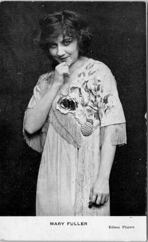 Mary Fuller Edison Players Kraus Mfg Unused Vanished Silent Actress ...