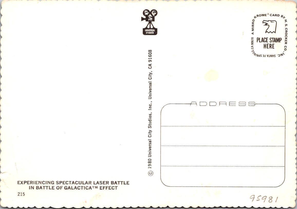 CA California UNIVERSAL STUDIOS AMUSEMENT PARK Battle Of Galactica 4X6 ...