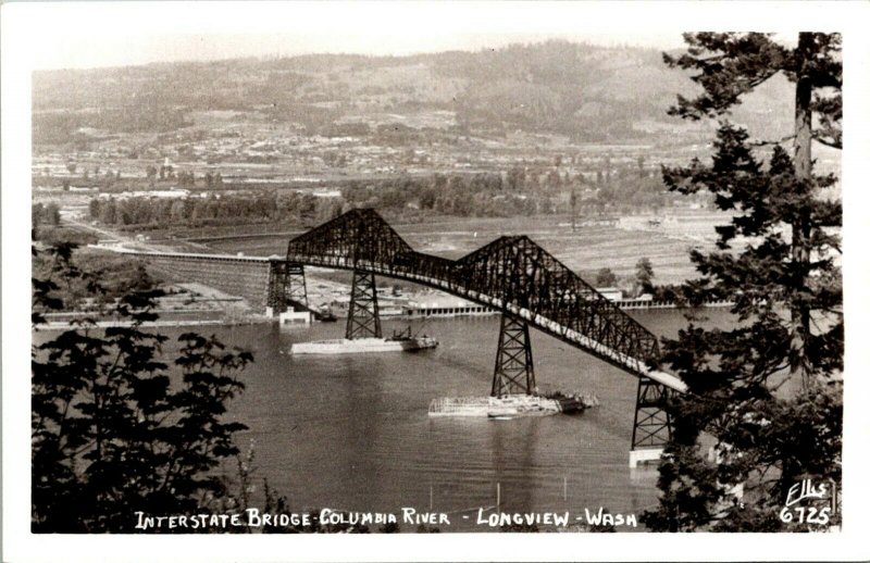 Interstate Bridge Columbia River Longview Washington RPPC | United ...