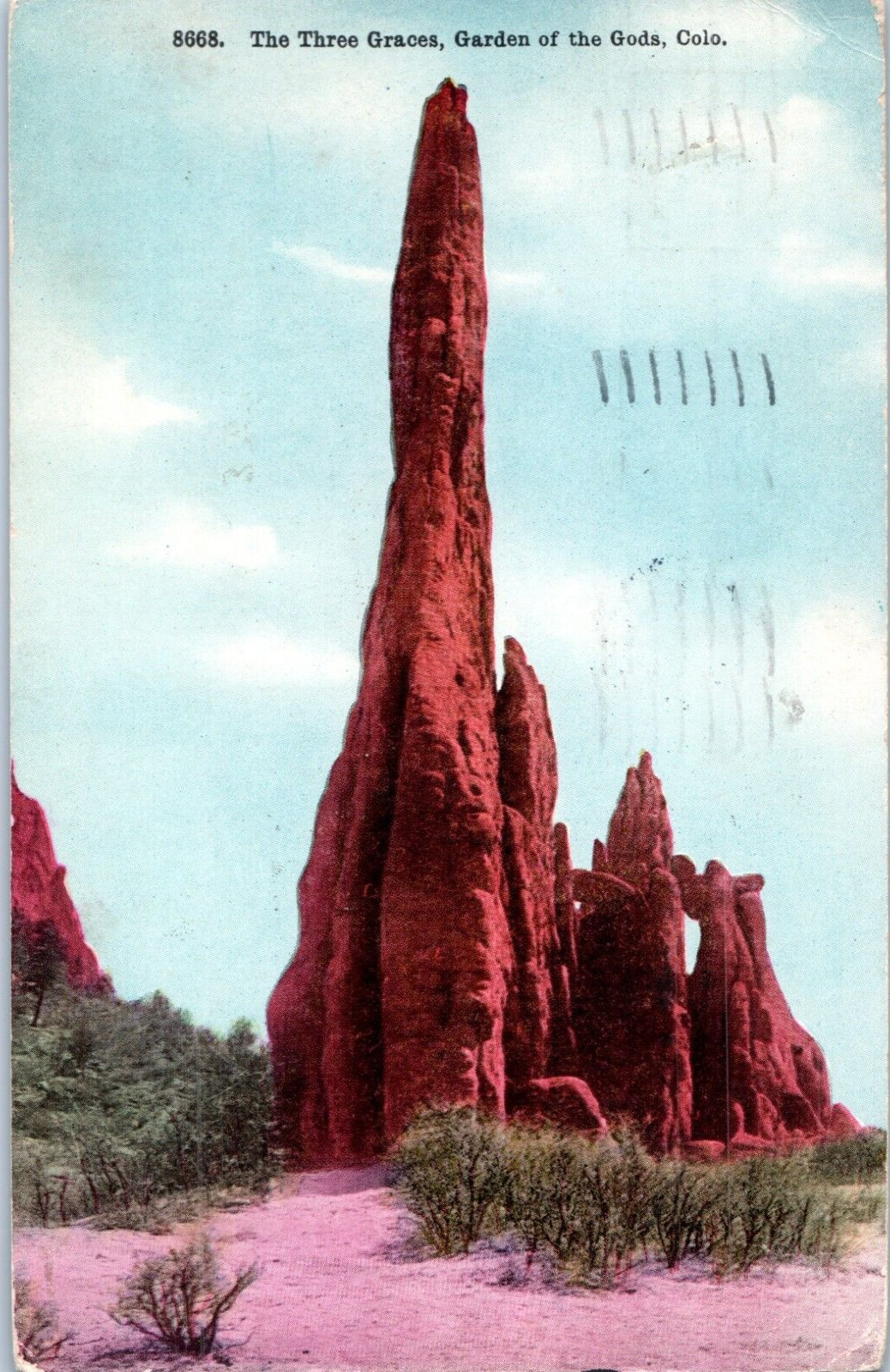 The Three Graces Garden of the Gods Colorado Postcard Posted 1912 ...