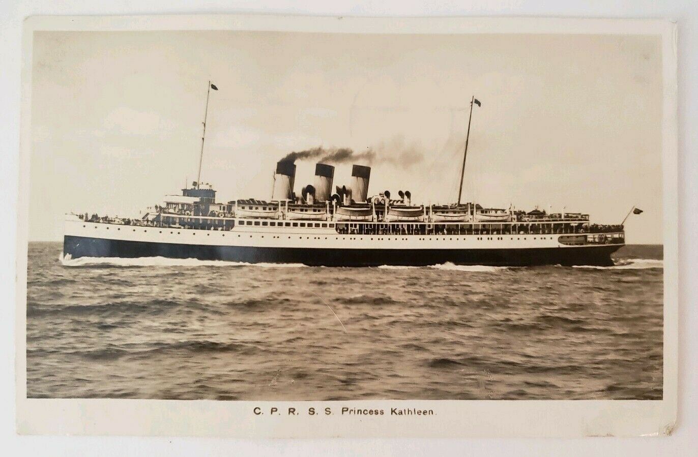 c1936 SS Princess Kathleen Ship Sailing Alaskan Waters Sunk Boat in ...