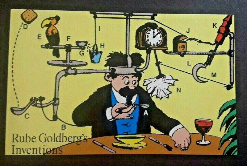 Mint Rube Goldbergs Inventions Comic Strip By R Goldberg Began Stamped ...