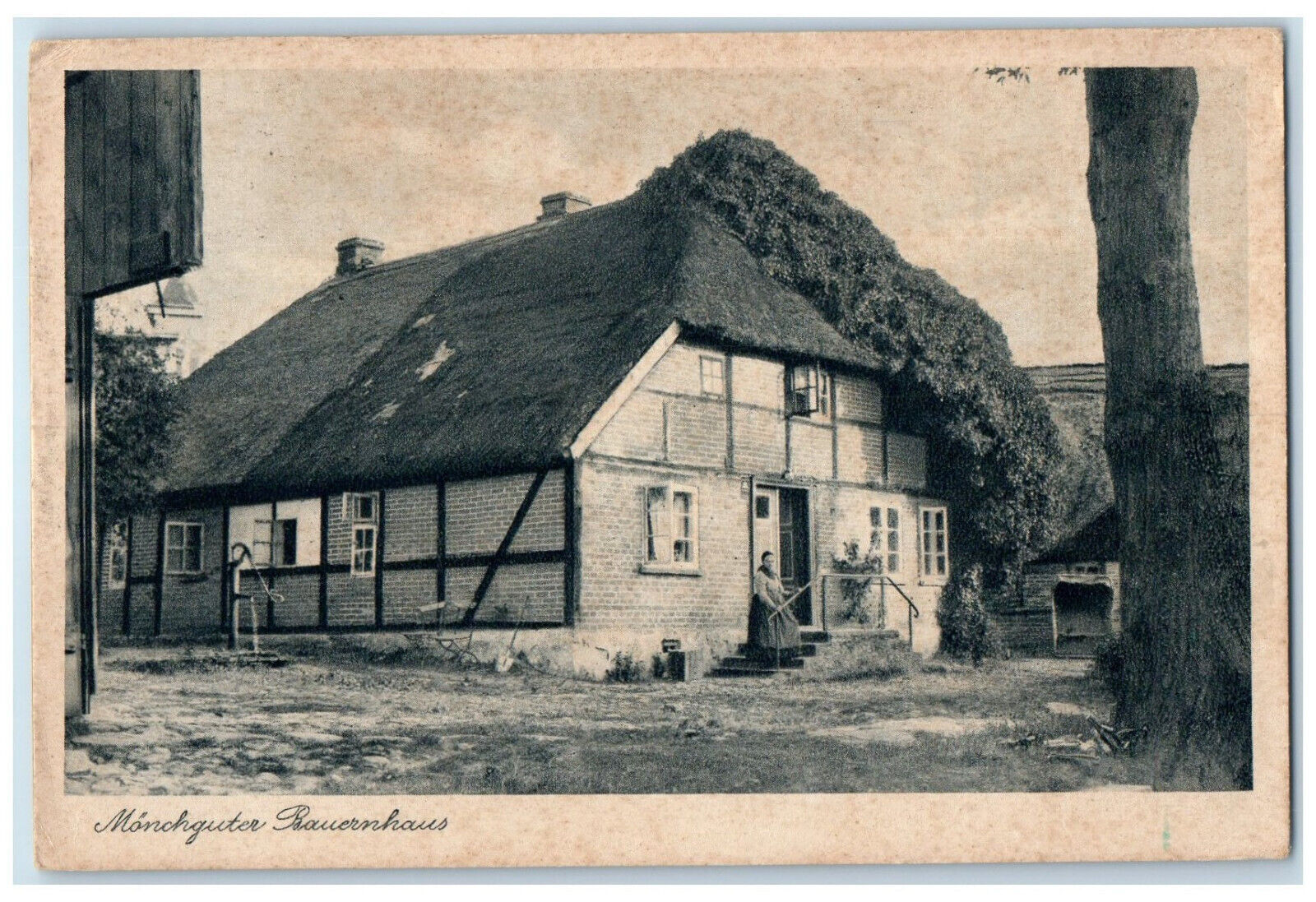1936 View of Monchgut Farmhouse Monchgut Germany Posted Vintage ...