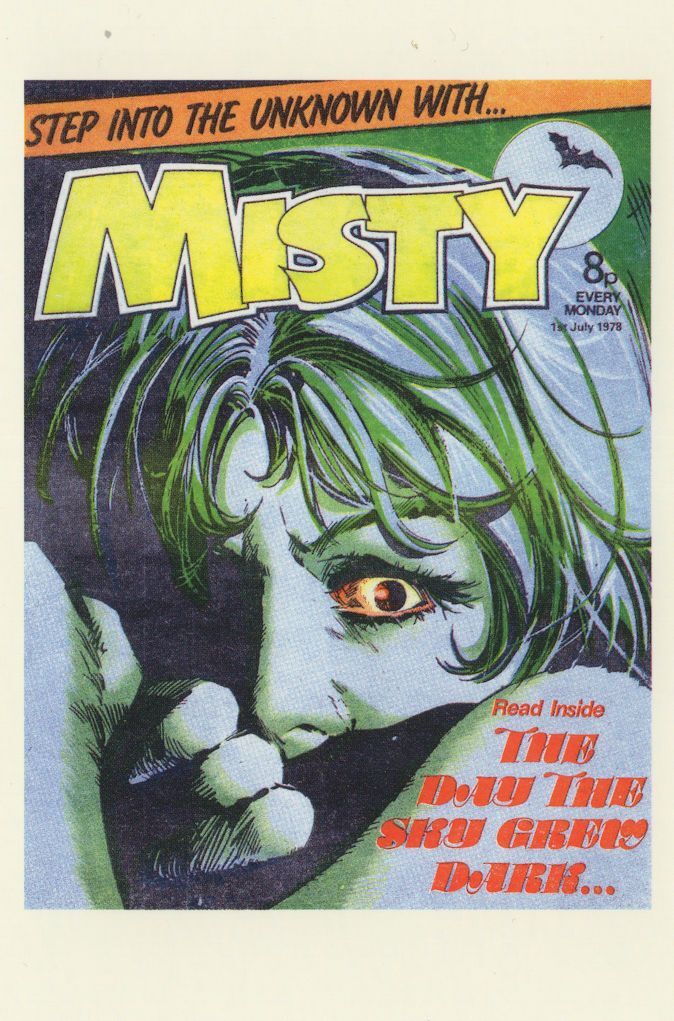 The Day The Sky Grew Dark Misty Girls 1978 Horror Comic Postcard ...