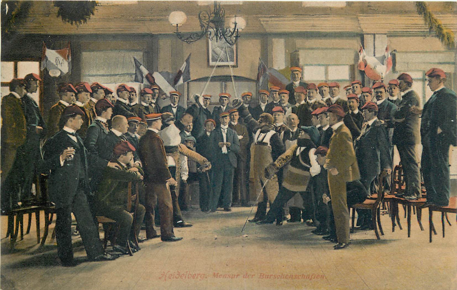 Heidelberg Fencing school Germany Fence Duel Mensur Burschenschaften ...