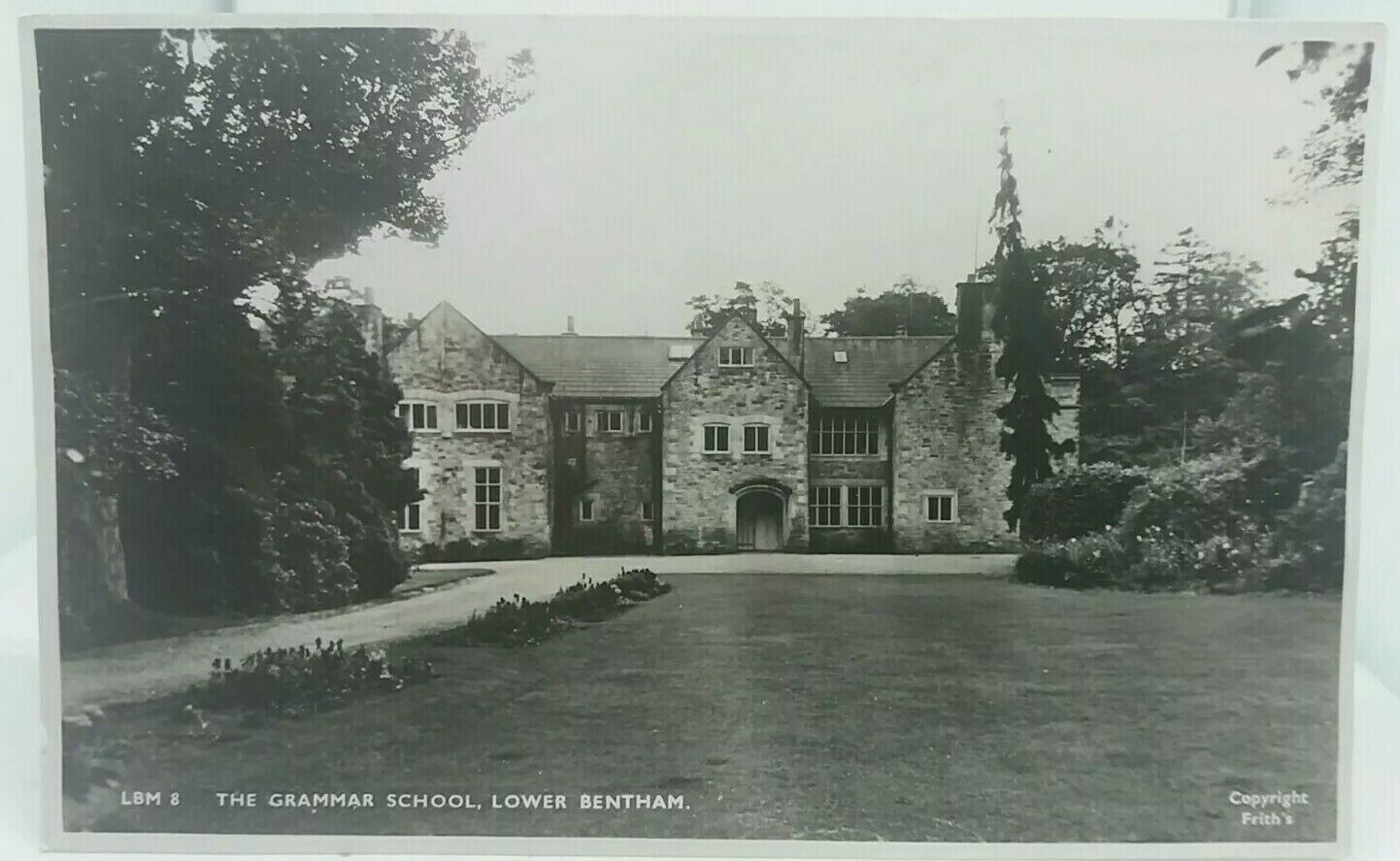 New Vintage Rp Postcard The Grammar School Low Bentham (The old Rectory ...