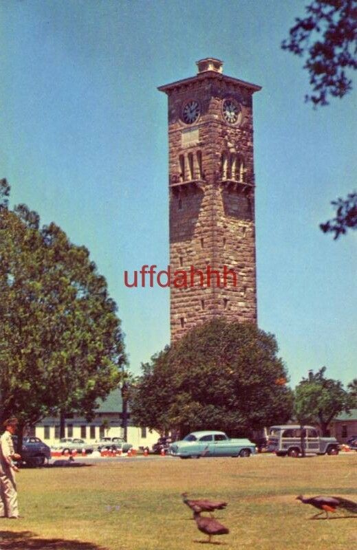 THE QUADRANGLE, FORT SAM HOUSTON, TX soldier feeding pheasants Circa ...