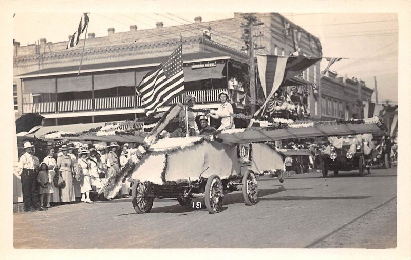 St. Petersburg Florida Parade Scene, Airplane Float Real Photo Vintage ...