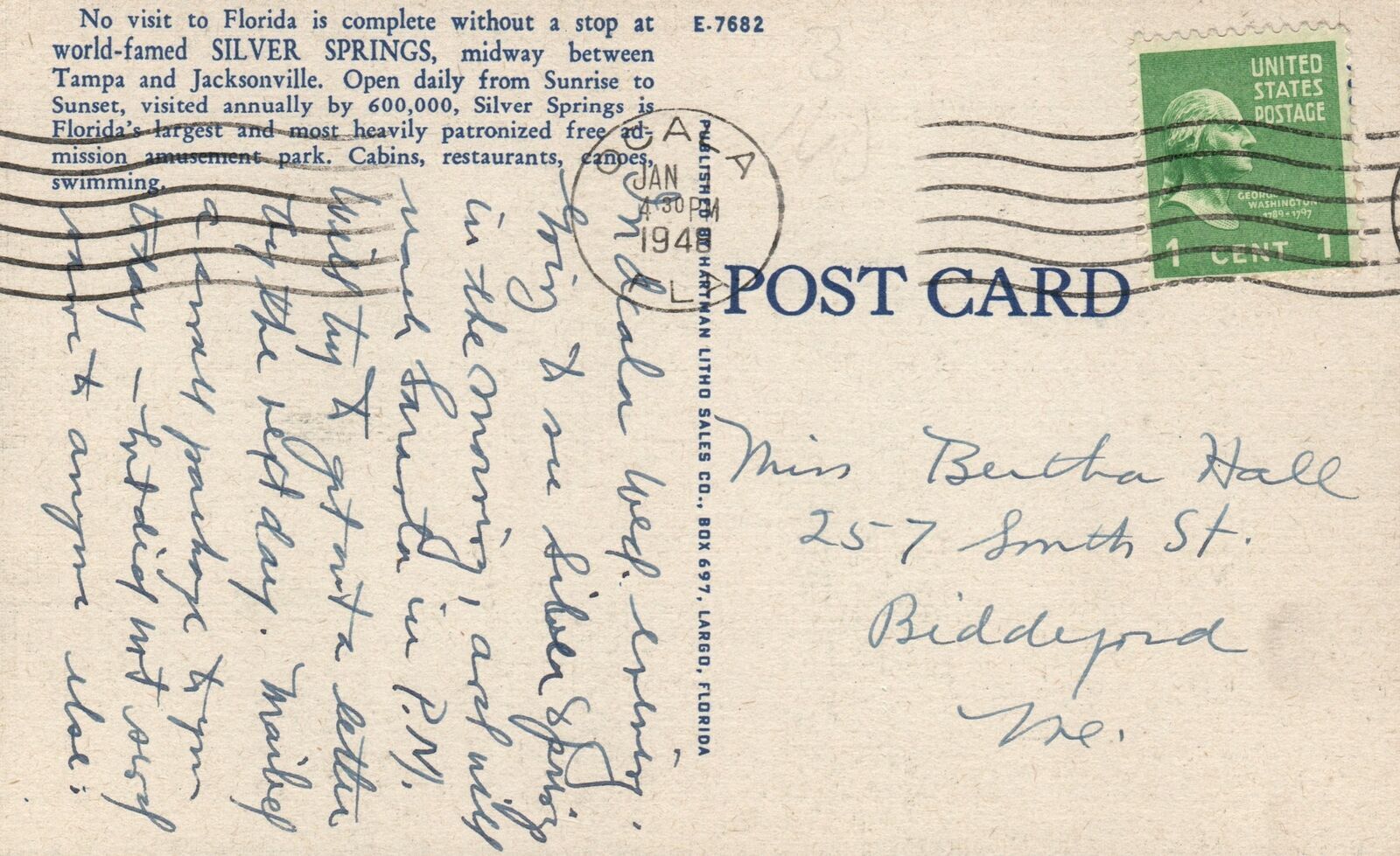 Vintage Postcard 1948 World-Famed Silver Springs Cabins Restaurants ...