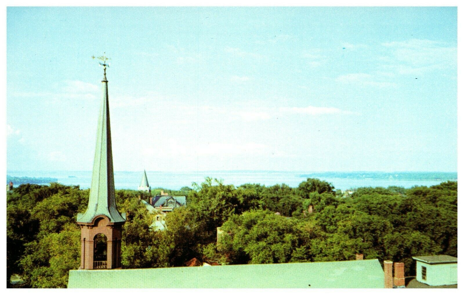 View of Casco Bay Portland Maine from Portland Observatory built in ...