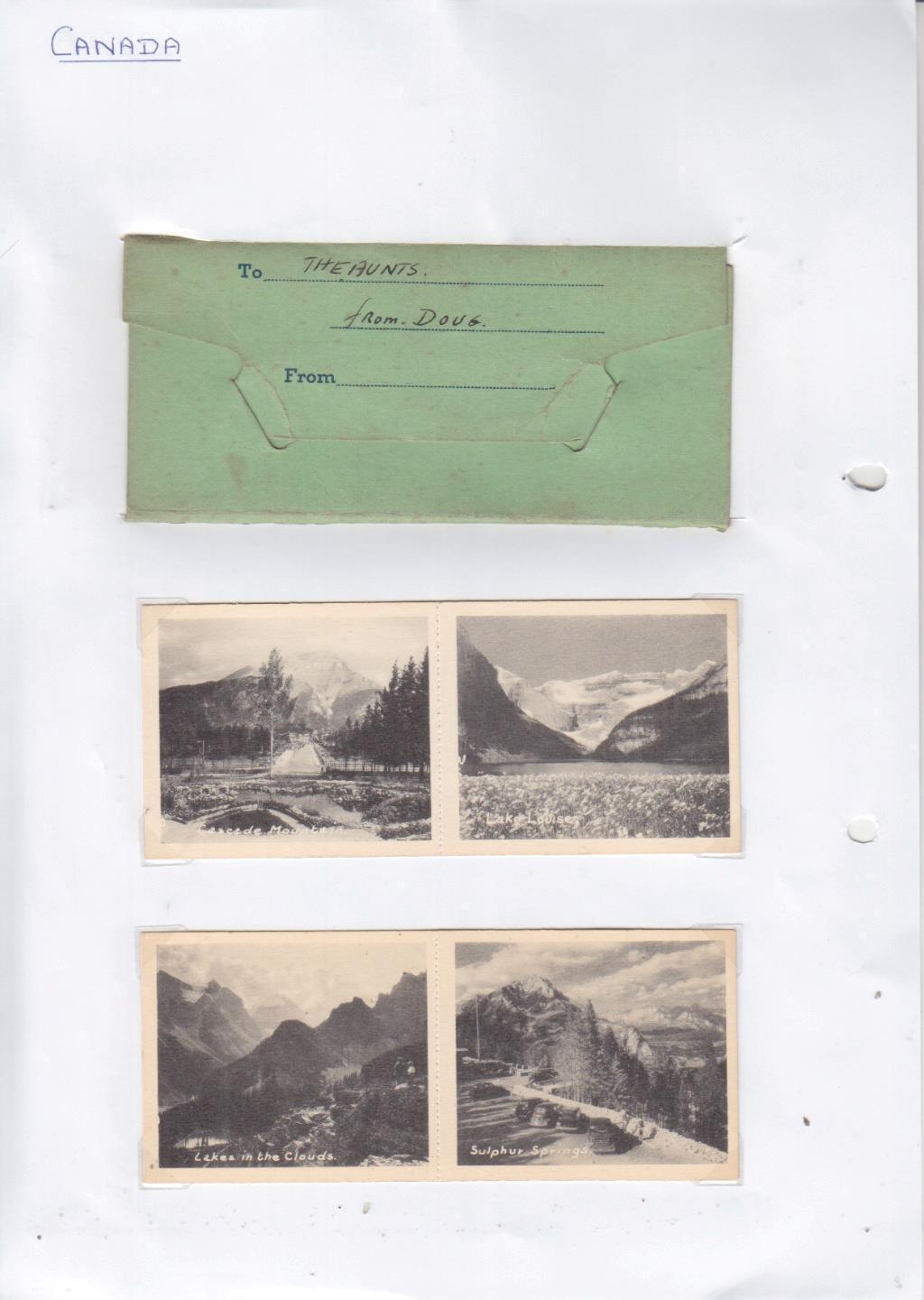 Canada, Bridge Tally Cards, Banff, Lake Louise,Set of 7 Photographs ...