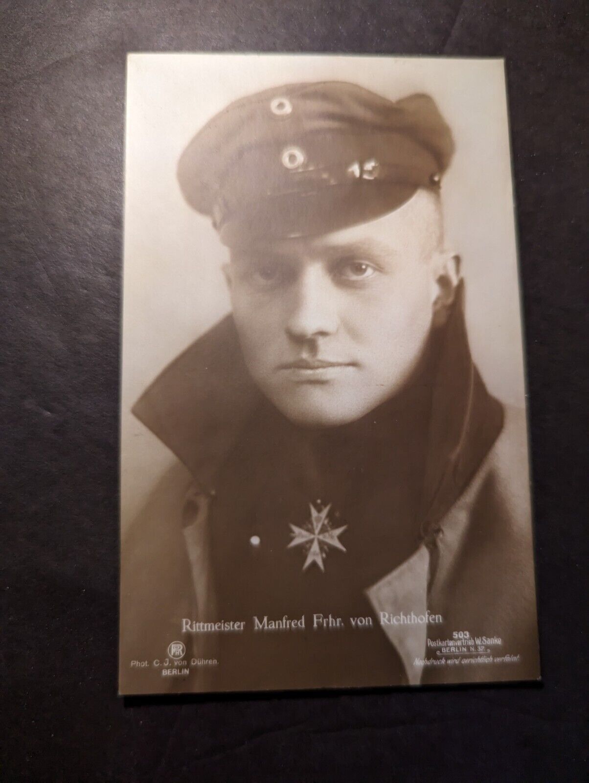 Mint Germany Aviation Military PPC Portrait Red Baron von Richtofen ...