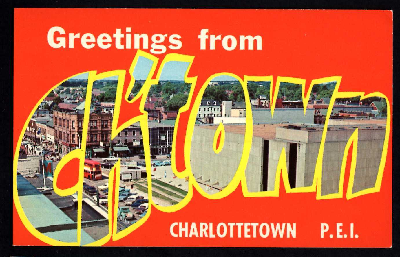 Canada PEI CHARLOTTETOWN Large Letter Greetings from - Chrome | Canada ...