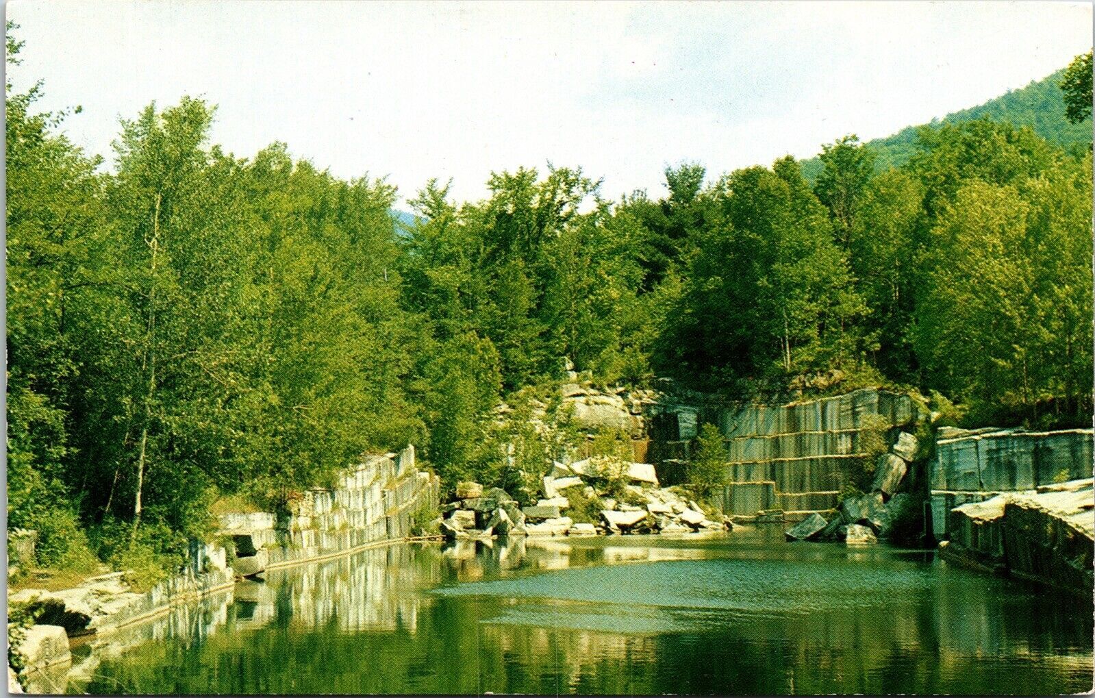 Old Marble Quarry Dorset Vermont Swimming Pool Scenic Landscape Chrome ...
