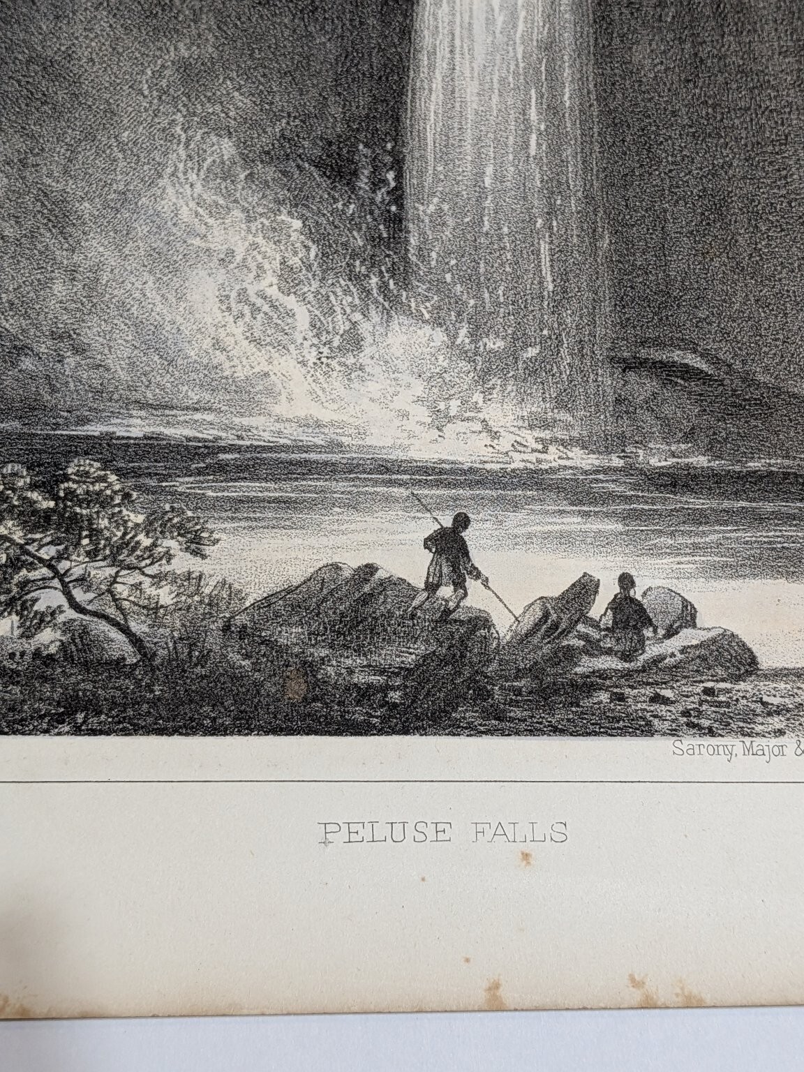 Antique 19th Century Peluse Falls Lithograph U.S.P.R.R. Survey Plate ...