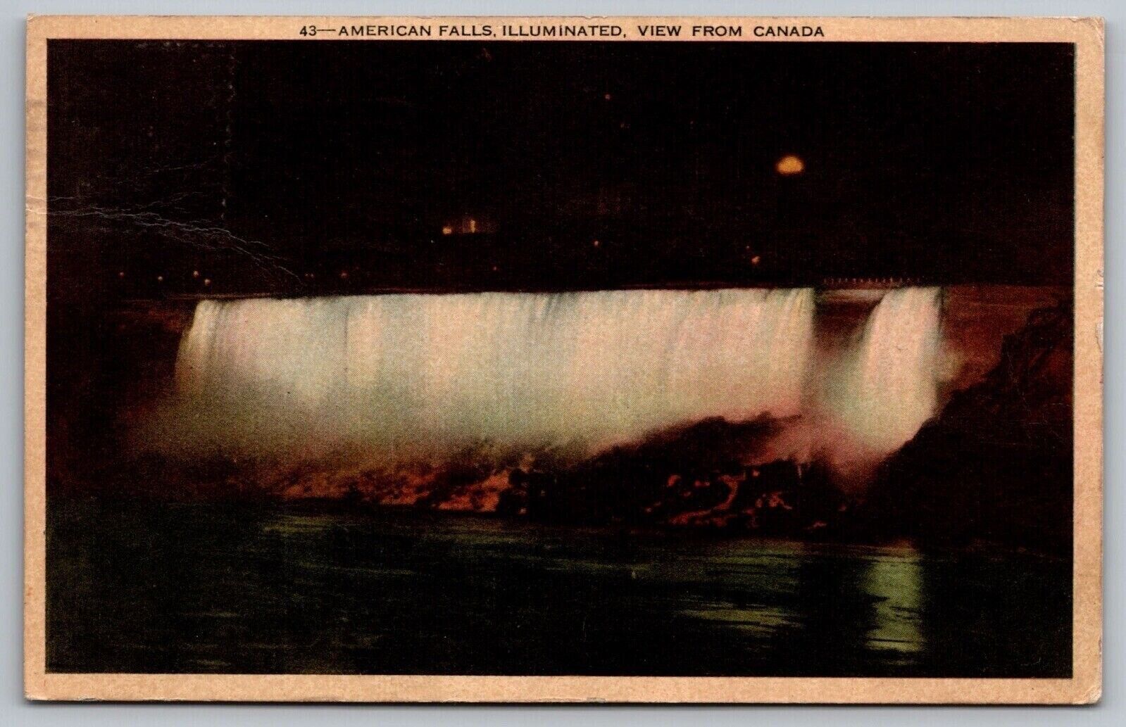 Niagara Falls Canada American Falls Illuminated View WB Cancel WOB ...