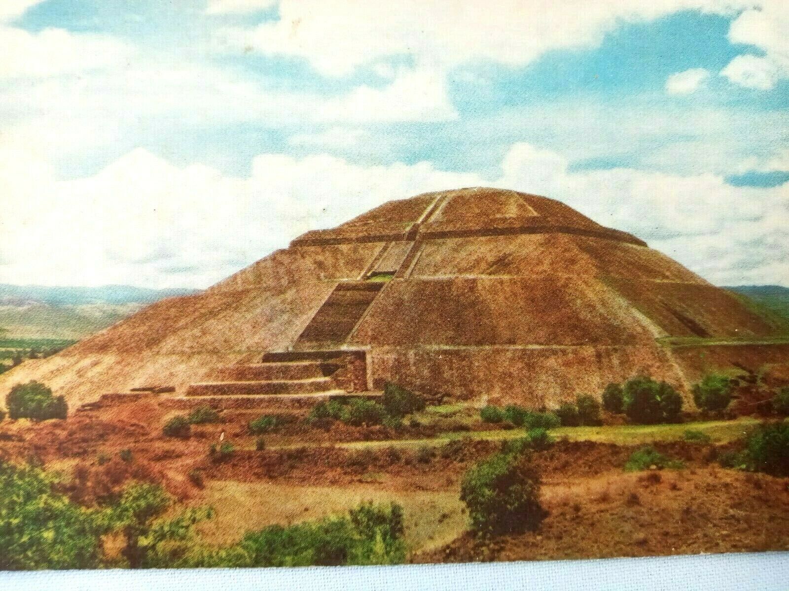 Vintage Postcard Pyramid of the Sun Teotihuacan Mexico | Latin & South ...