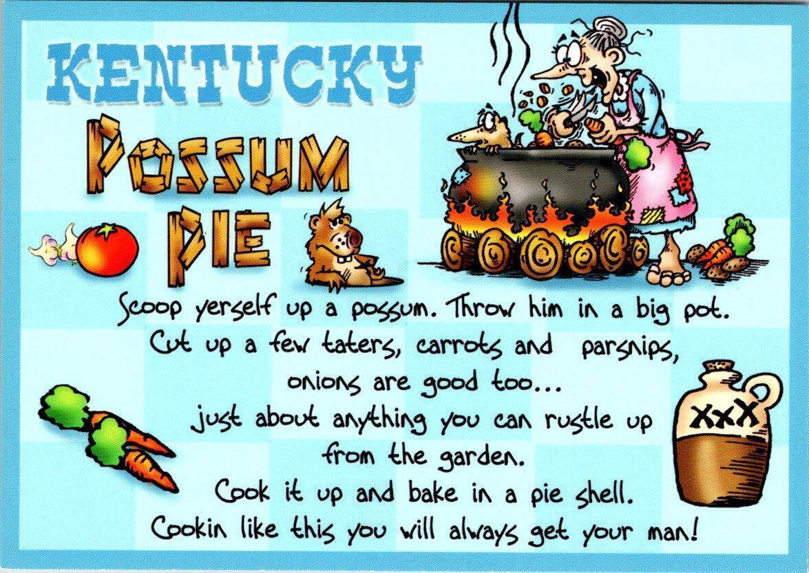 2~4X6 Postcards Cooking Humor/Comics KY Kentucky GROUND HOG STEW ...