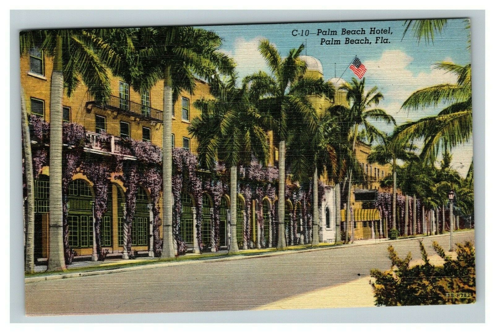 Vintage 1930's Advertising Postcard Palm Beach Hotel Palm Beach Florida ...