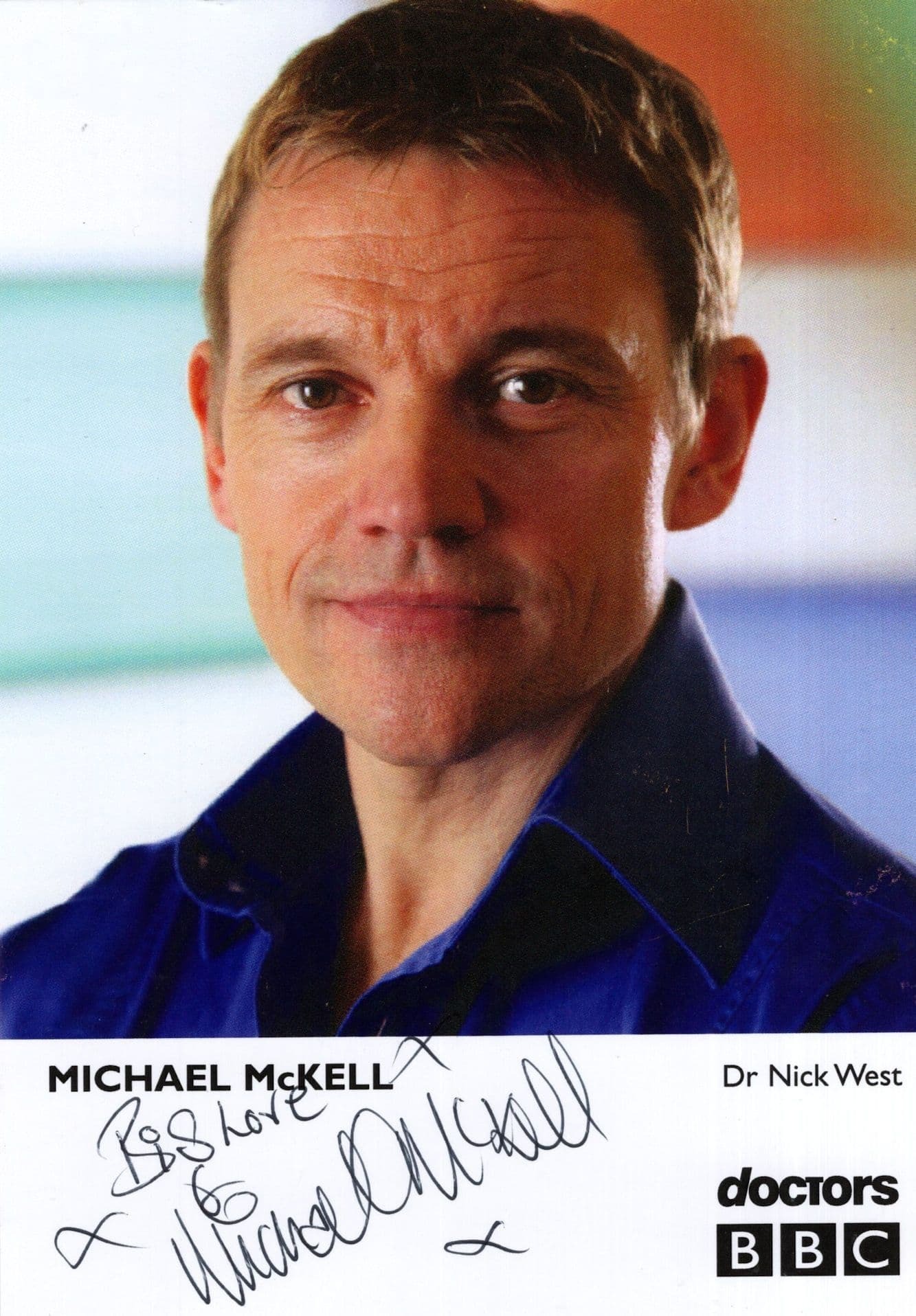 Michael McKell as Dr Nick West BBC Doctors Rare Hand Signed Cast Photo | Topics - Entertainment ...
