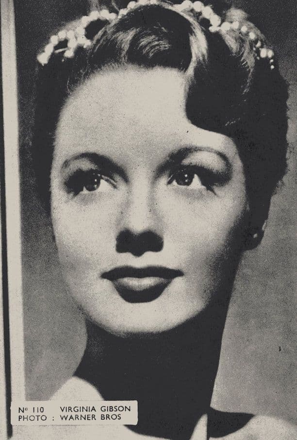 Virginia Gibson Belgium 1950s Postcard Size Film Actress Card | Topics ...