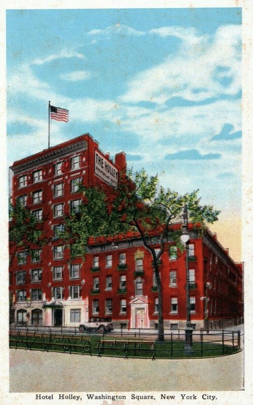 VTG 1930s Hotel Holley Washington Square New York City NY Linen ...