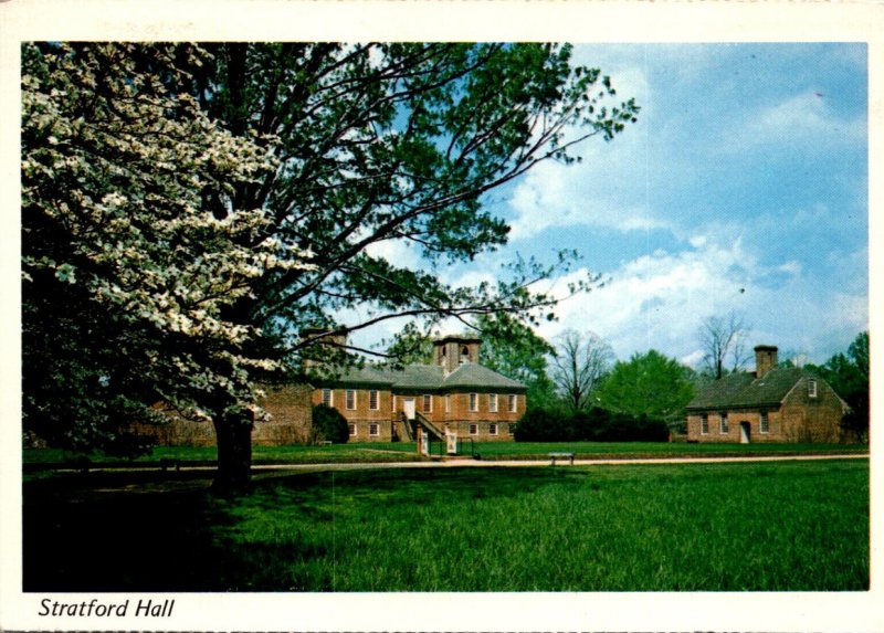 Virginia Westmoreland County Stratford Hall Home Of The Lees | United ...
