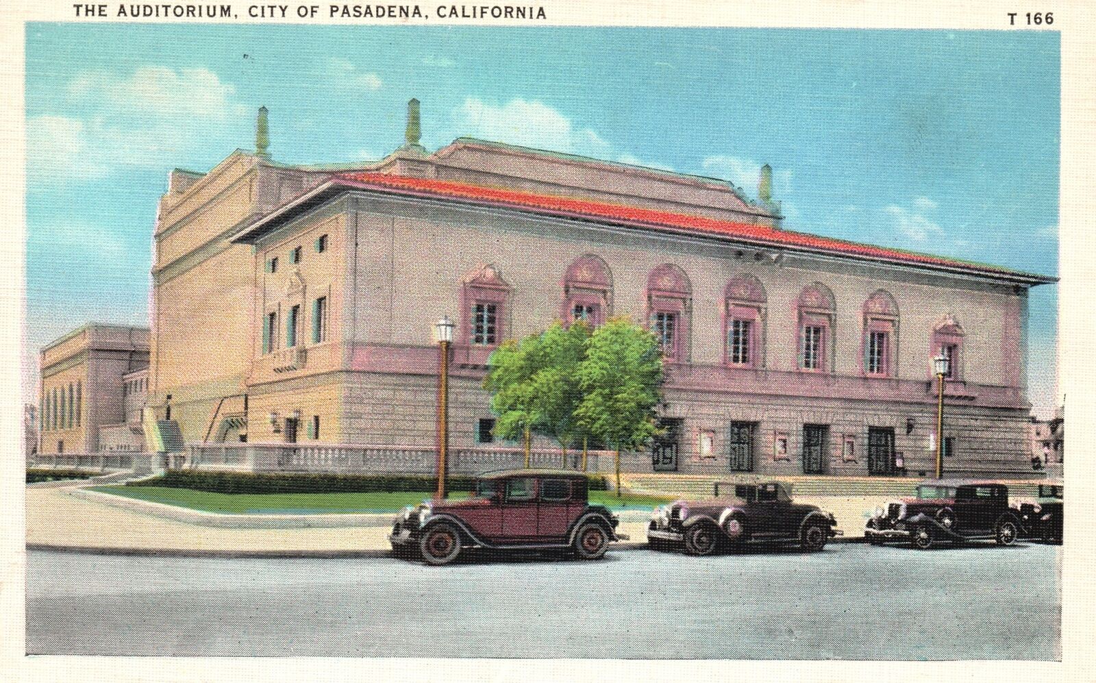 Vintage Postcard The Auditorium Building City Pasadena California ...