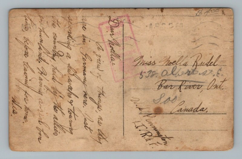 1919 German Tanks Cologne Allies Occupied Censor Stamp LT RAF WW1 WWI ...