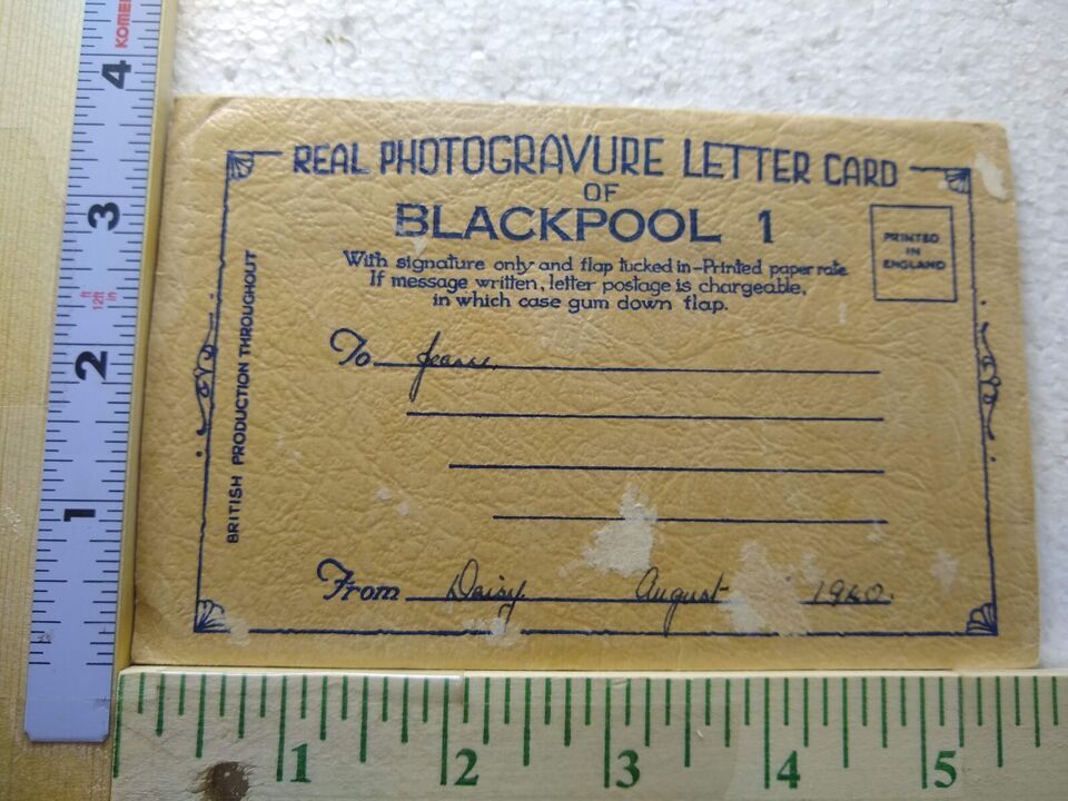 M-301365 Views Folder Real Photogravure Letter Card of Blackpool 1 ...
