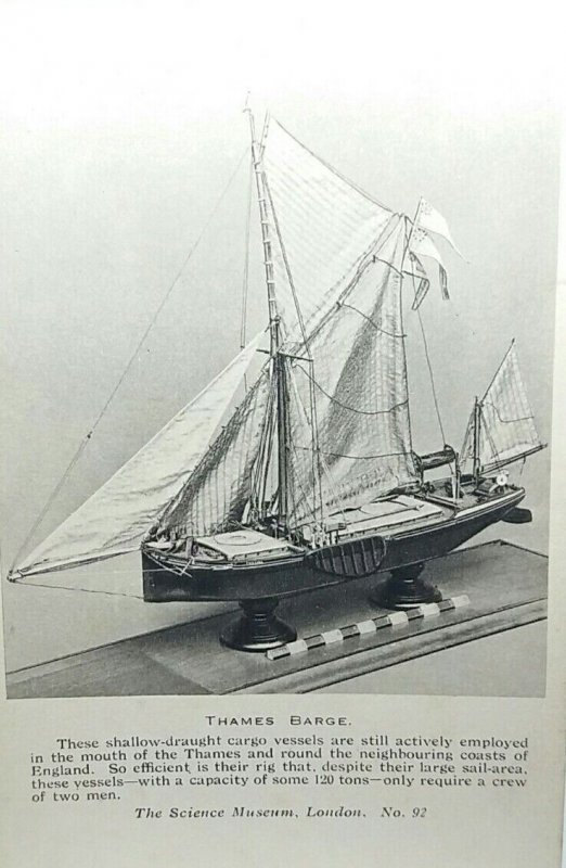 Model of Thames Barge Vintage Science Museum Postcard | Other ...
