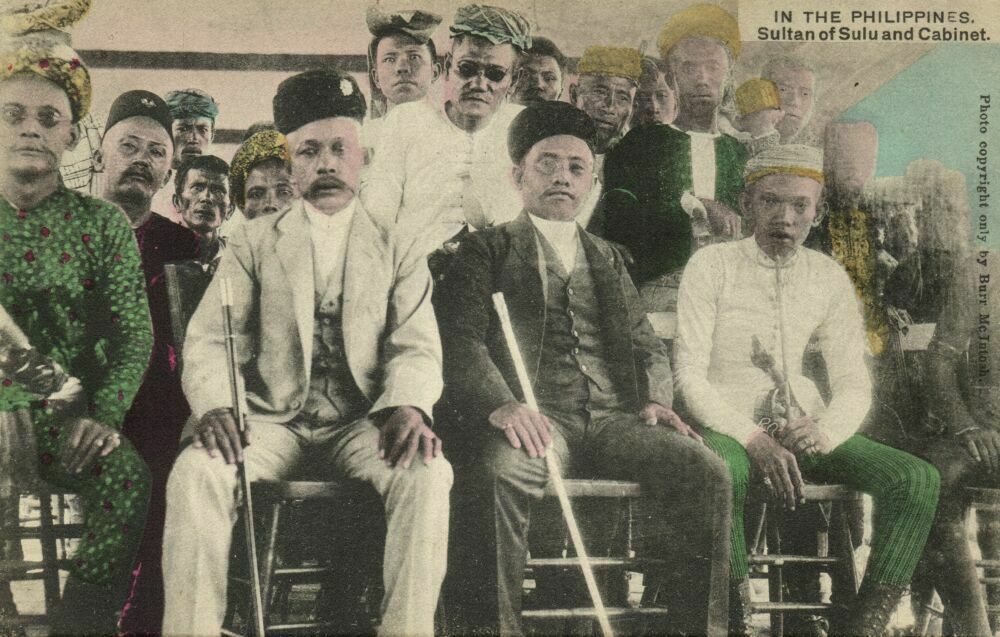 philippines, Sultan Jamalul Kiram II of Sula and Cabinet (1930s ...