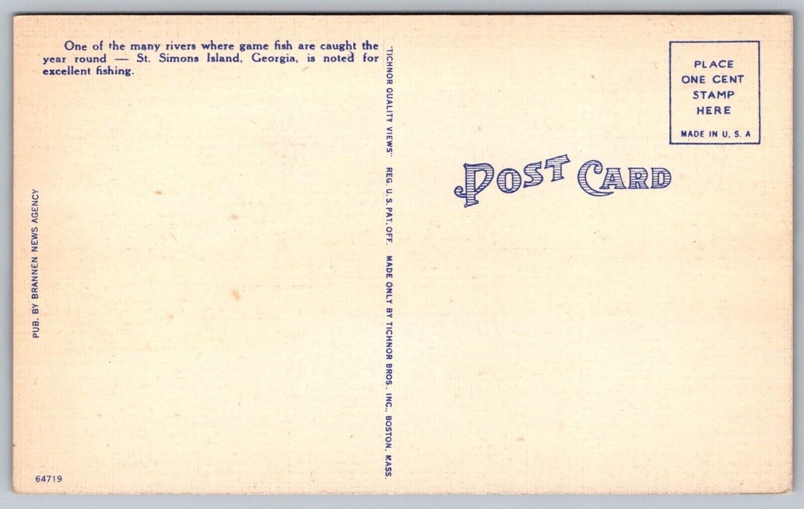 St SImons Island Georgia Dunbar River Scenic Moonlight View Linen ...