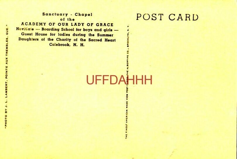 Chapel of the Academy of OUR Lady of Grace, Sisters of Charity School ...