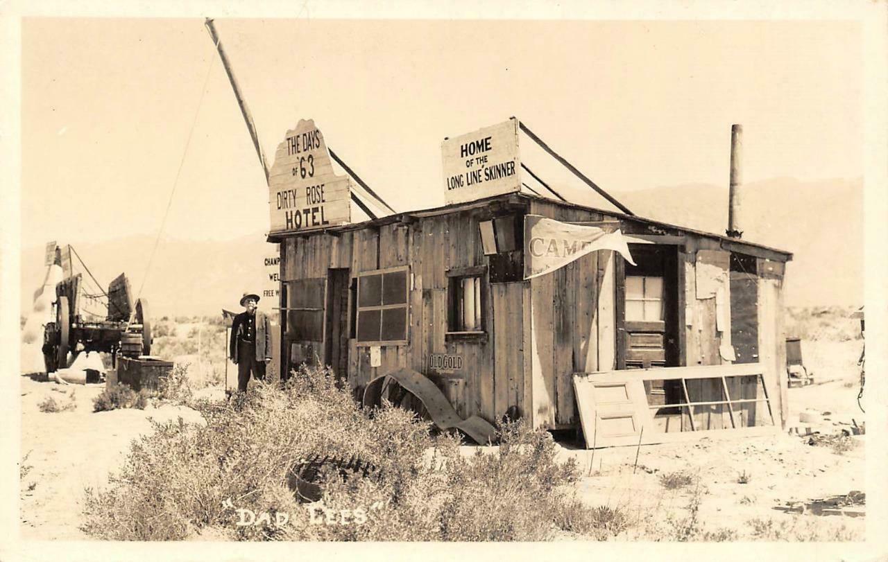 RPPC DAD LEE'S Oreana NV Dirty Rose Hotel Roadside c1930s Vintage Photo ...