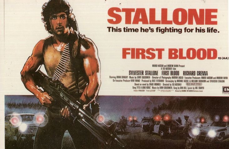 Sylvester Stallone First Blood Movie Poster Postcard | Topics ...