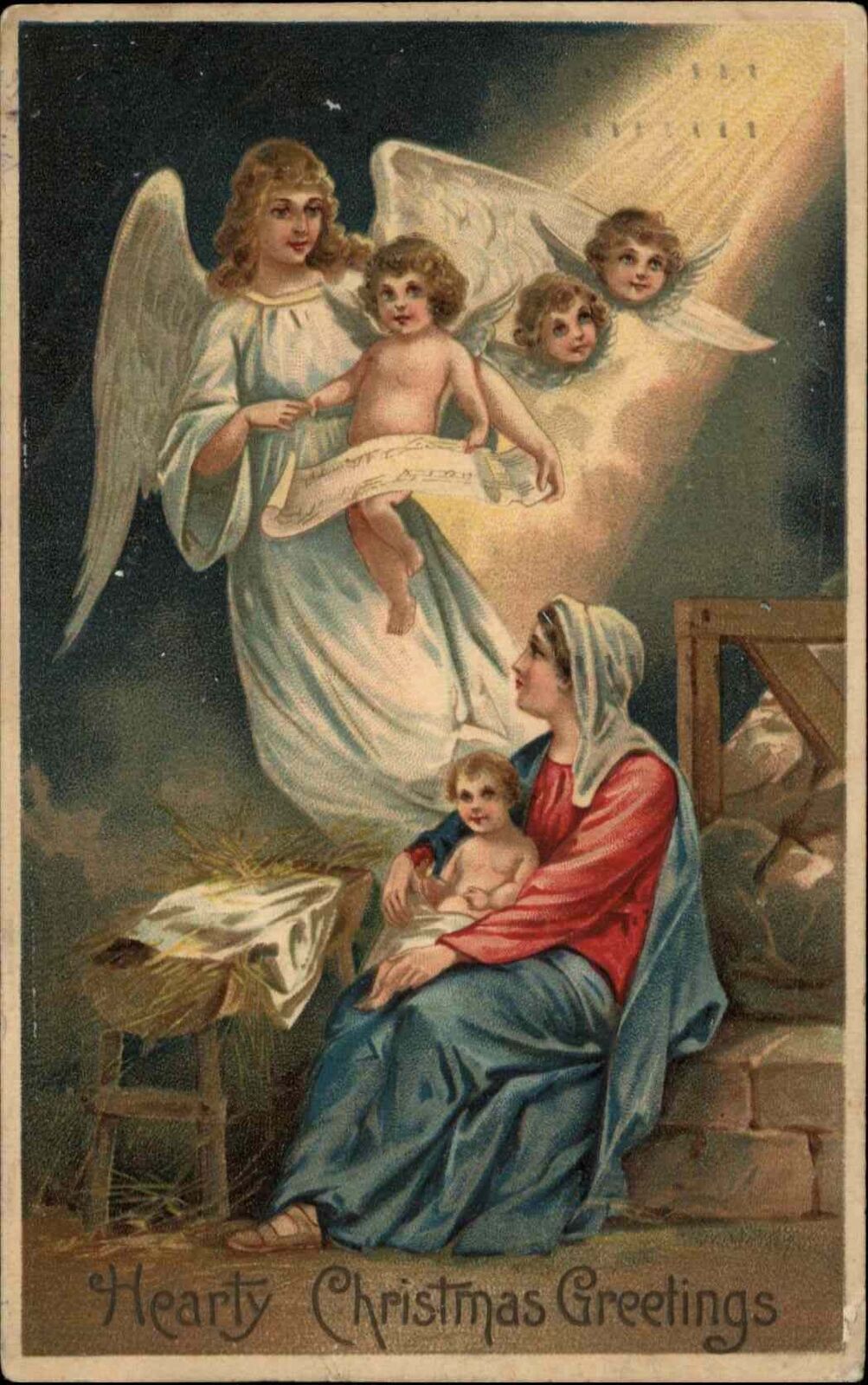 Baby Jesus And Angels
