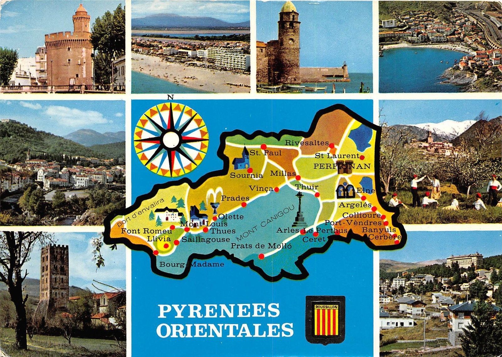 BR15814 Les Pyrenees Orientales Map Cartes Geographiques france | Other ...