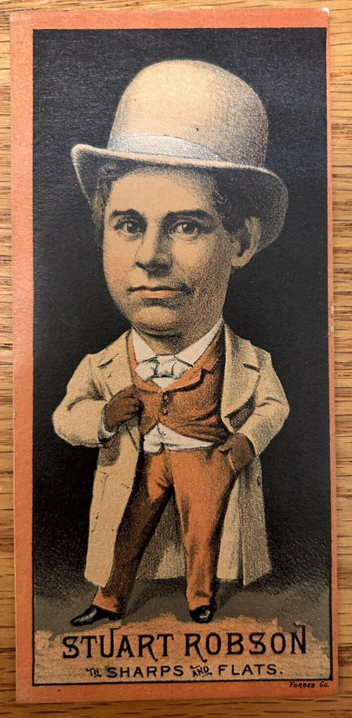 Victorian Trade Card Stuart Robson Sharps & Flats Standard Theatre New ...