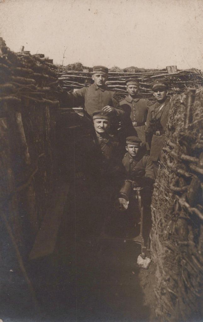 Rppc Germany Soldiers in Dugout WW1 Military Real Photo Postcard (1917 ...