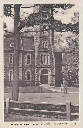 Maine Waterville Memorial Hall Colby College Albertype | United States ...